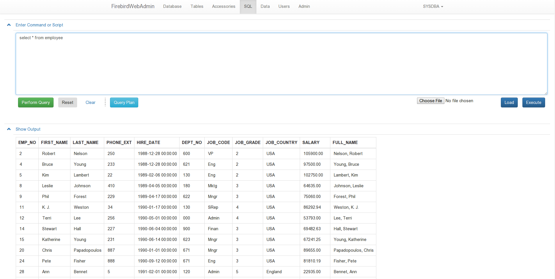 FirebirdWebAdmin 3.2.0 is released - Firebird News